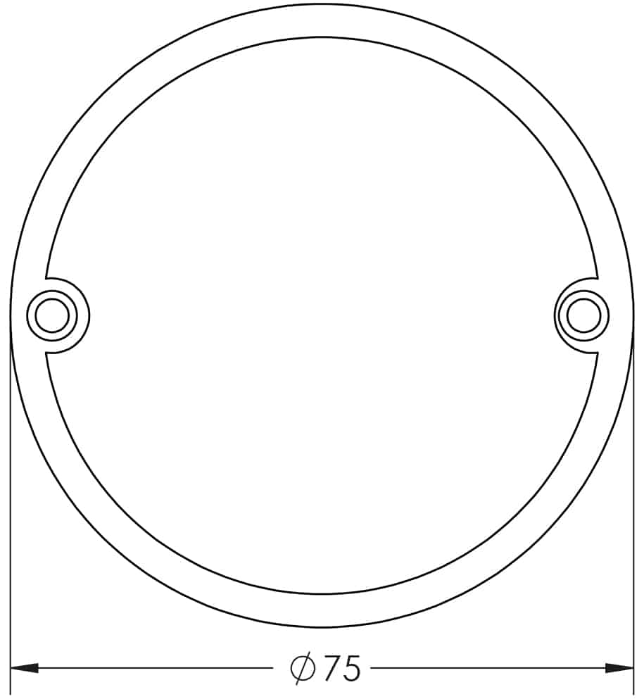 Pull Symbol Signage 76mm - JS Pearson Architectural Ironmongers